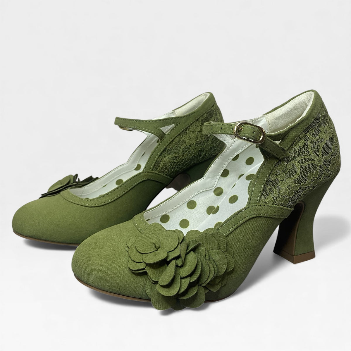 Lynn WIDE FIT (Olive Green)– Ruby Shoo