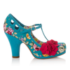 Valerie (Aqua Floral)– Ruby Shoo