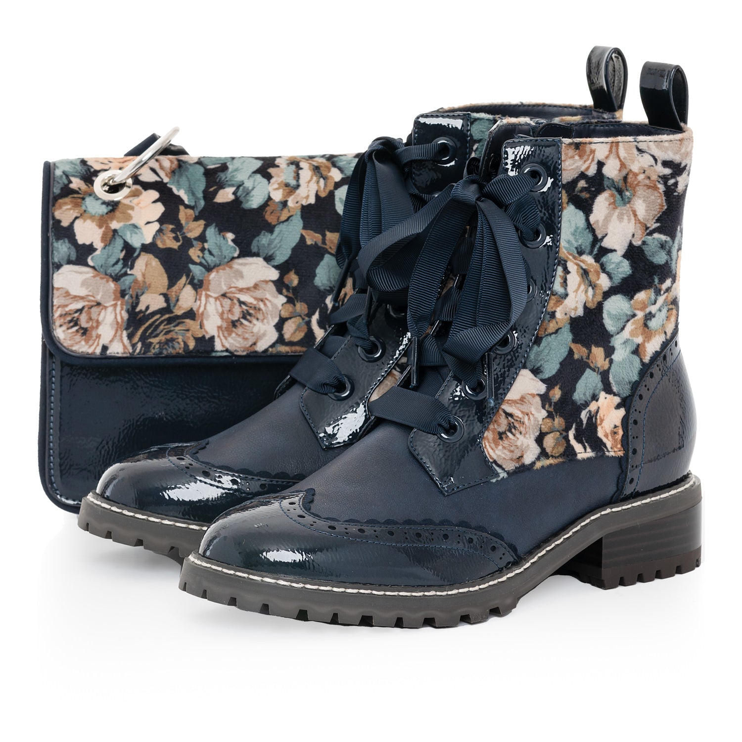 Sante (Navy Floral)– Ruby Shoo