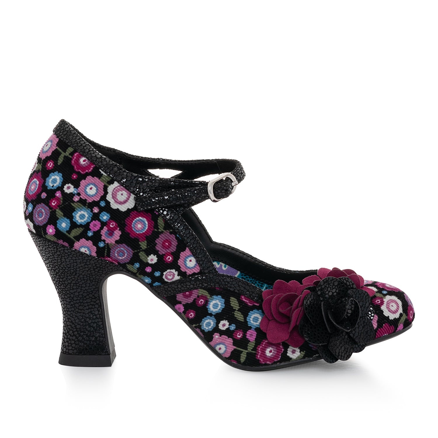 Nina (Black Floral)– Ruby Shoo