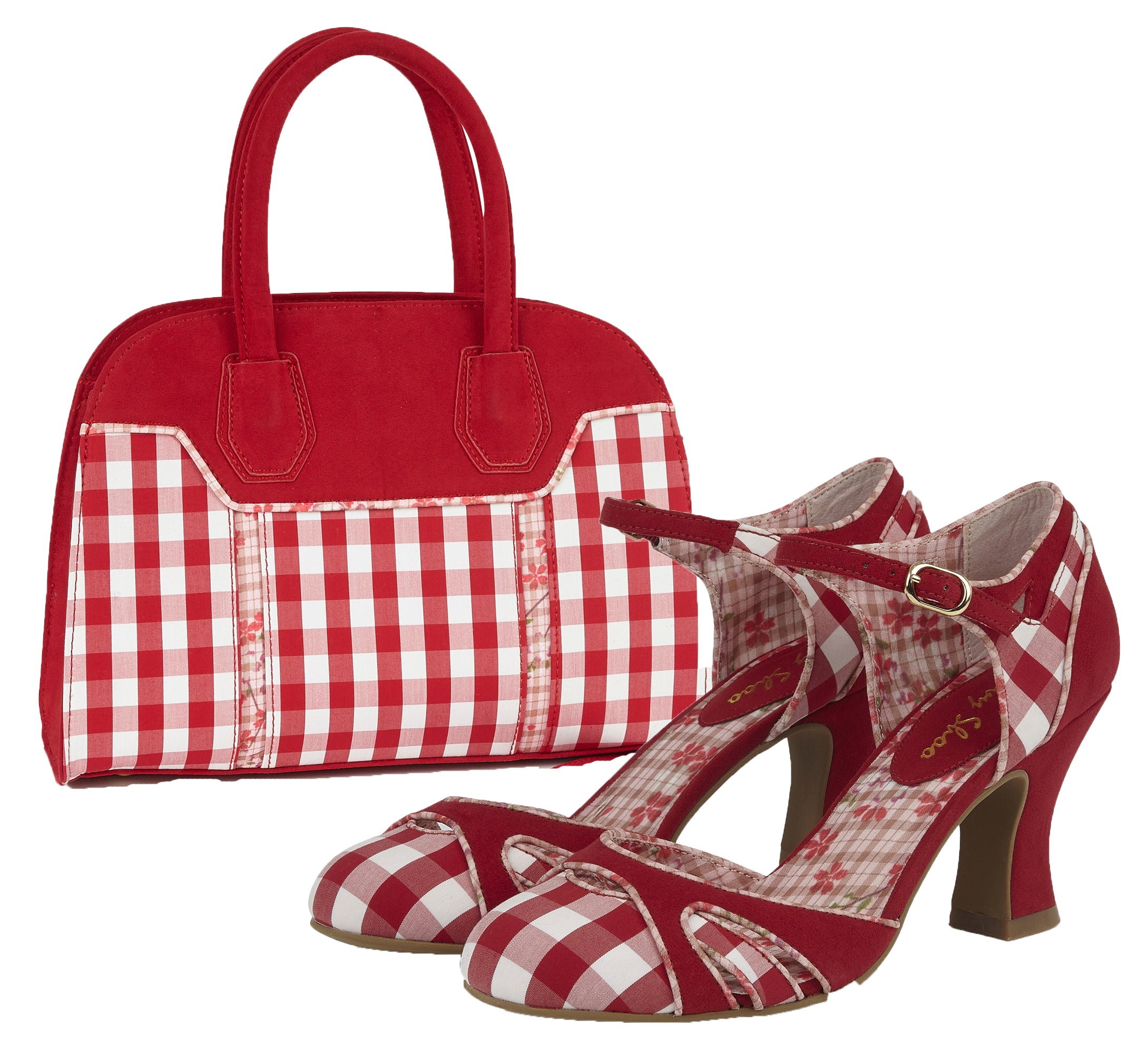 Cancun (Red Gingham)– Ruby Shoo